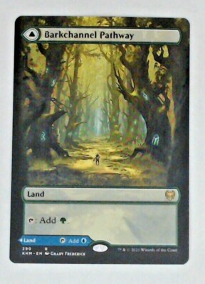MTG Bling - Showcase - Barkchannel Pathway (Borderless) - Kaldheim -K57 ...