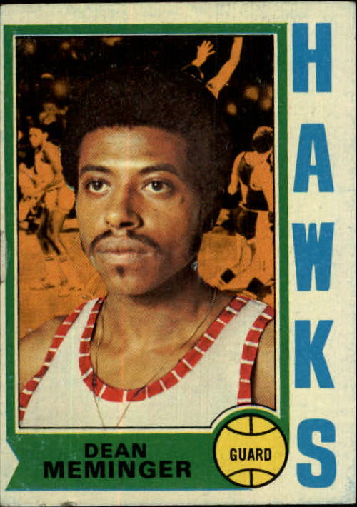 1974-75 Topps Atlanta Hawks Basketball Card #23 Dean Meminger - GOOD | eBay