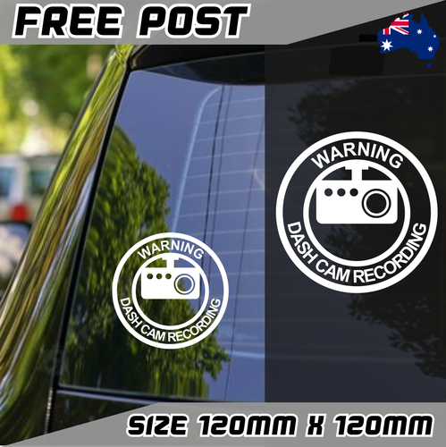 Dash Cam Sticker Decal Car Window Camera Onboard Recording Dashcam ...