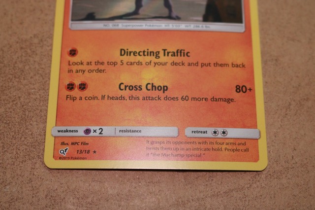 Pokémon TCG Machamp Detective Pikachu 13/18 Holo Rare for sale online ...