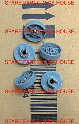 5 x Smeg Dishwasher Lower Bottom Basket Wheel DWAFI6214-4 DWAFI6224-4 ...