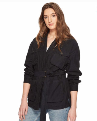 Free People In Our Nature Jacket Long Sleeve Open Front Jacket Washed ...