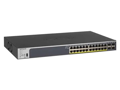 Netgear GS728TP ProSAFE 28-Port Gigabit Smart Switch with PoE and 4 SFP ...