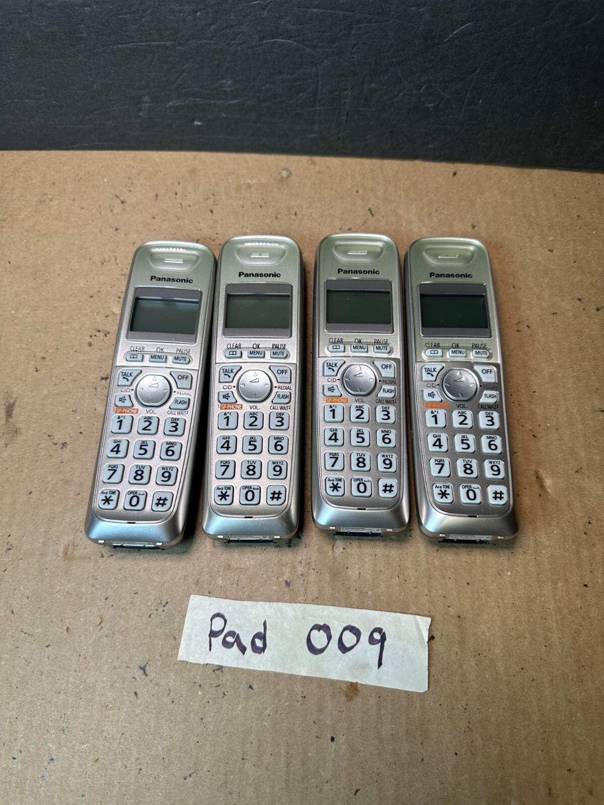Lot of 4 Panasonic KX-TGA402 N DECT 6.0 Cordless Handset Ships Fast ...