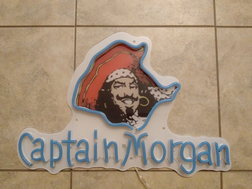 Captain Morgan Faux Neon LED Sign for RVs, Bars, Man Caves, 17"x11" | eBay