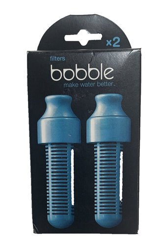 Bobble Replacement Water Filter Blue 2-Pack Brand New | eBay