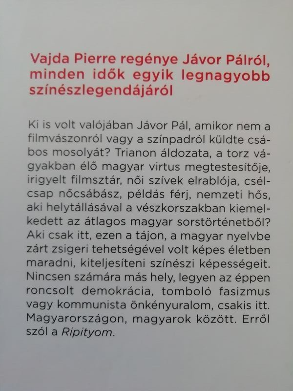 Ripityom - Javor Pal, aki ketszer halt meg-Vajda Pierre, ungarisches ...