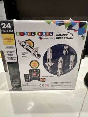 CreateOn Galaxy Rocketship Magna-Tiles Structures 24 Piece Set | eBay