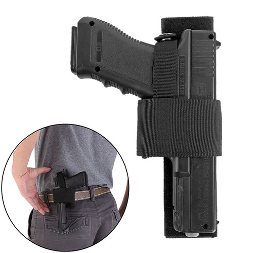 Tactical Adjustable Guns Holster with Hook Loop Botton Snap Closure OWB ...