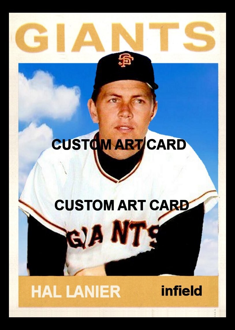 Hal Lanier San Francisco Giants 1964 style Custom Baseball Art Card | eBay