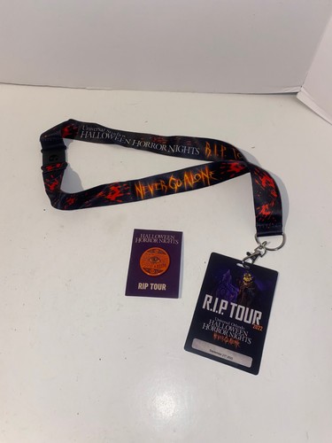 HHN RIP Tour 2022 Button & Lanyard (UNIVERSAL ORLANDO) Halloween Horror ...