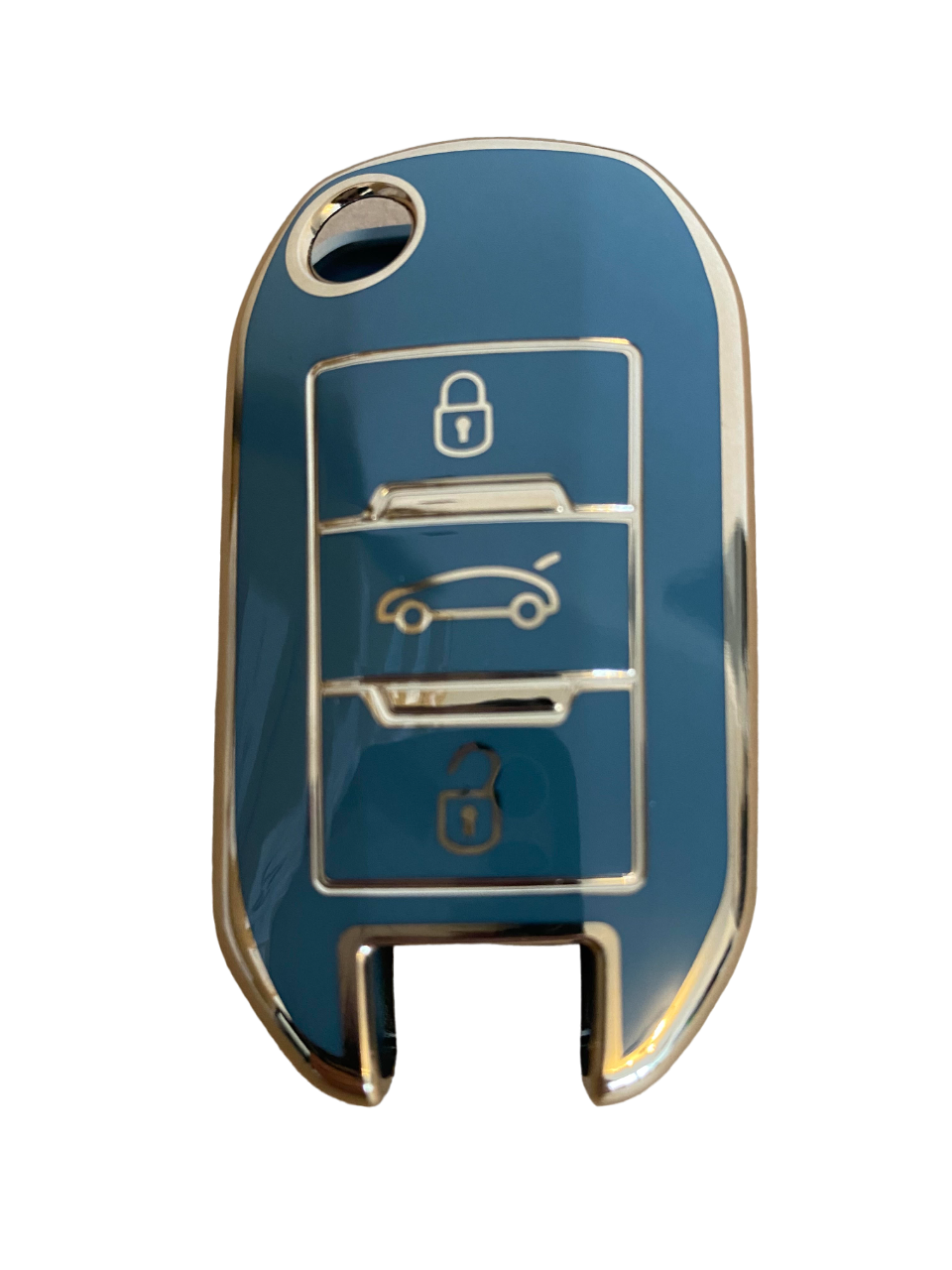 BlueGrey Car Key Case Peugeot 206/207/208/301/307/308/407/408/508/607 ...