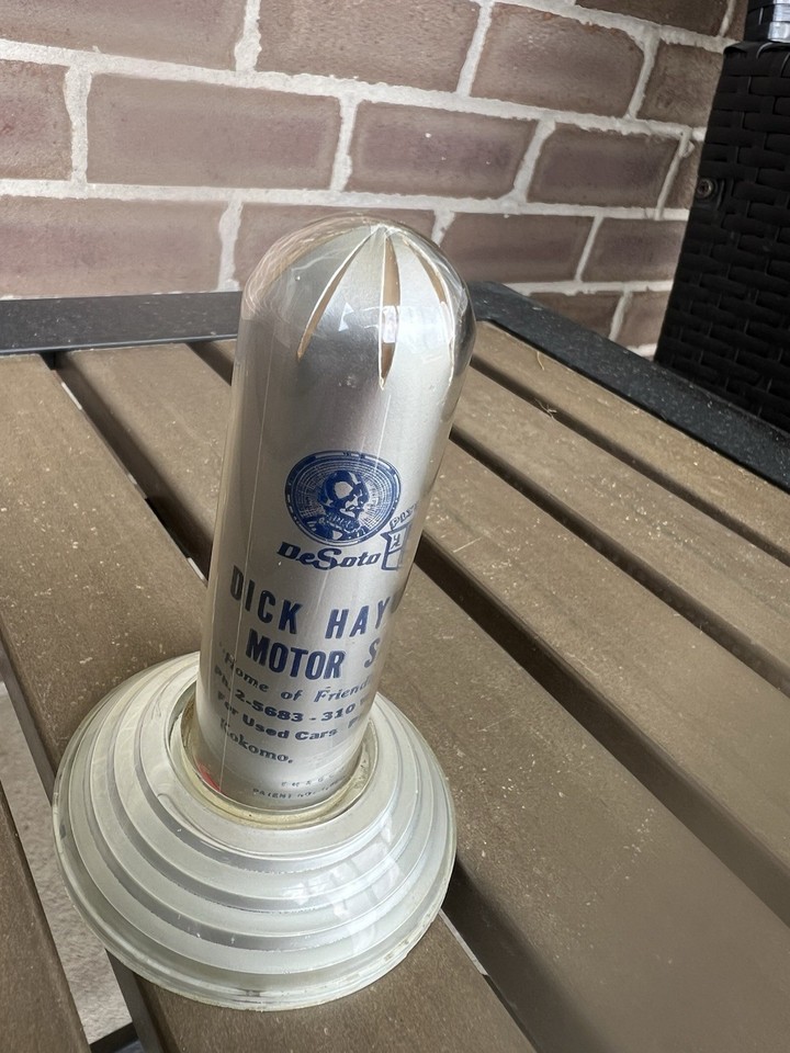 DESOTO DEALERSHIP THERMOMETER SIGN Art Deco Kokomo Indiana Advertising ...