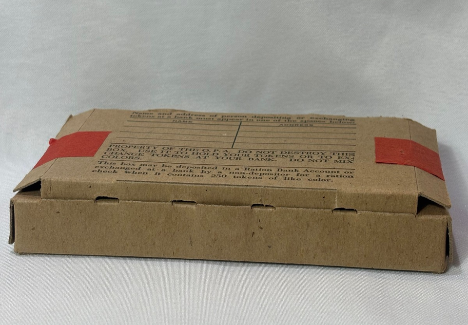 WWII US War Ration Box Of OPA Tokens Red Points | eBay