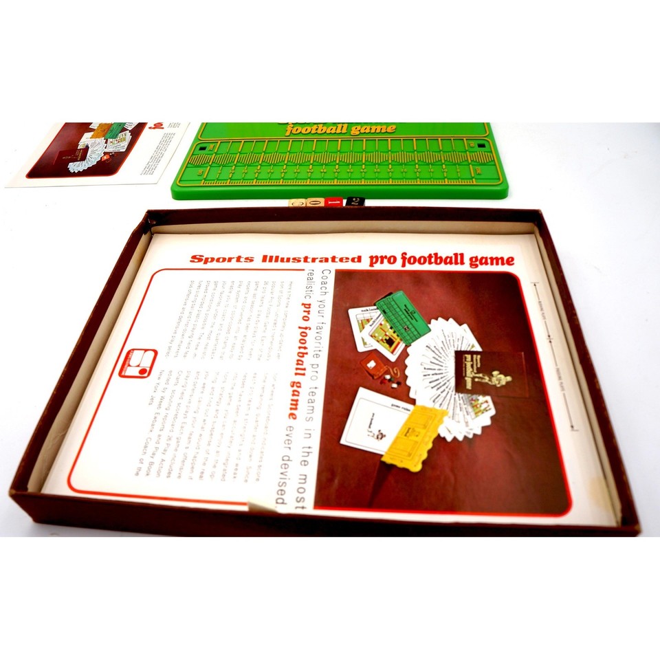 Vintage Sports Illustrated Pro Football Board Game Complete 1971 1970s ...