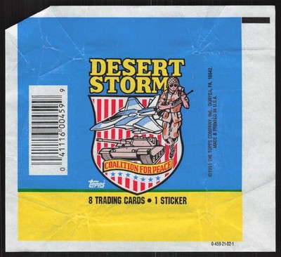 1991 Topps Desert Storm Series 1 Opened Wax Pack Wrapper CC433 | eBay