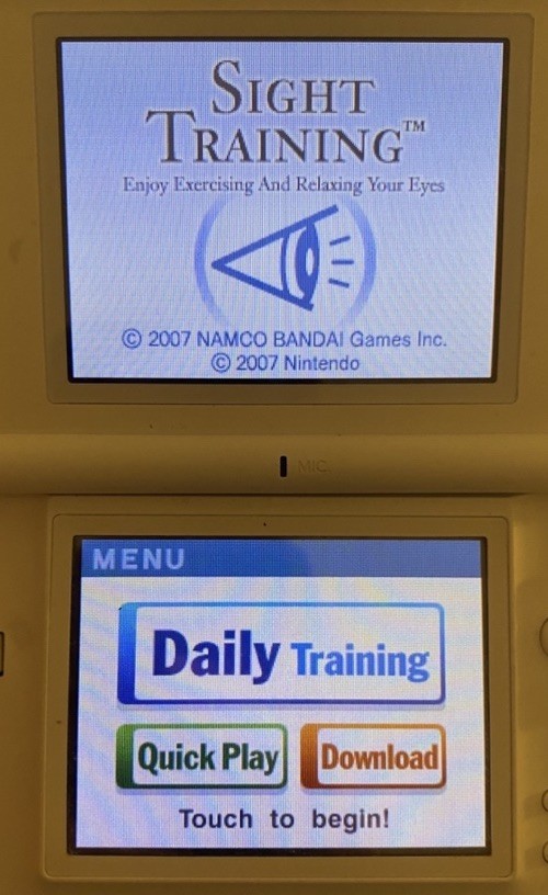 Brain / Sight Training, Touch Master, Countdown - Nintendo DS Cartridge ...