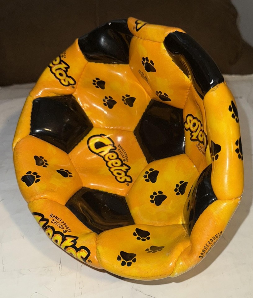 Cheetos Soccer Ball Toy Bowl Chester Cheetah Paw Print Promo ...