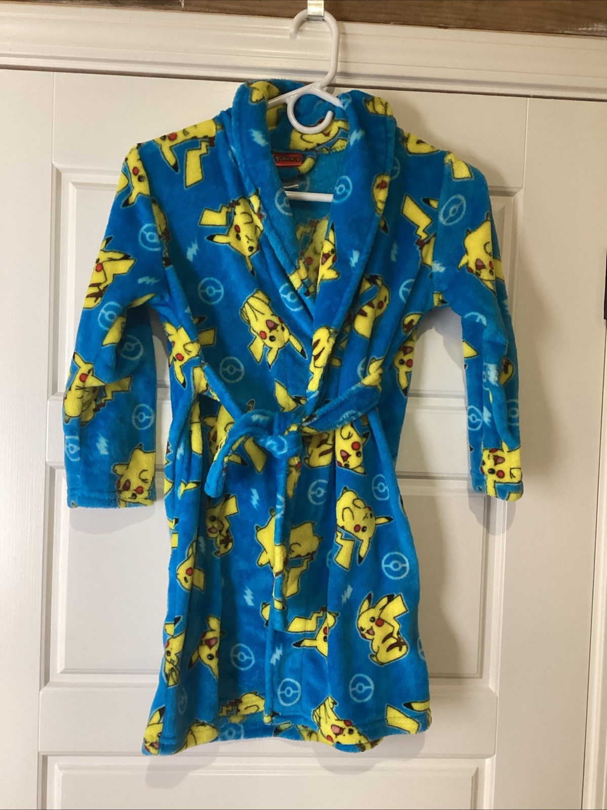 Pokemon Pikachu Boys Pajama Robe Bathrobe Size Small 6/7 | eBay
