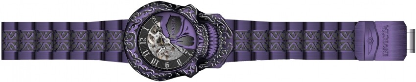 Invicta Men's 51mm Artist SKULL Case Automatic Skeletonized Purple ...