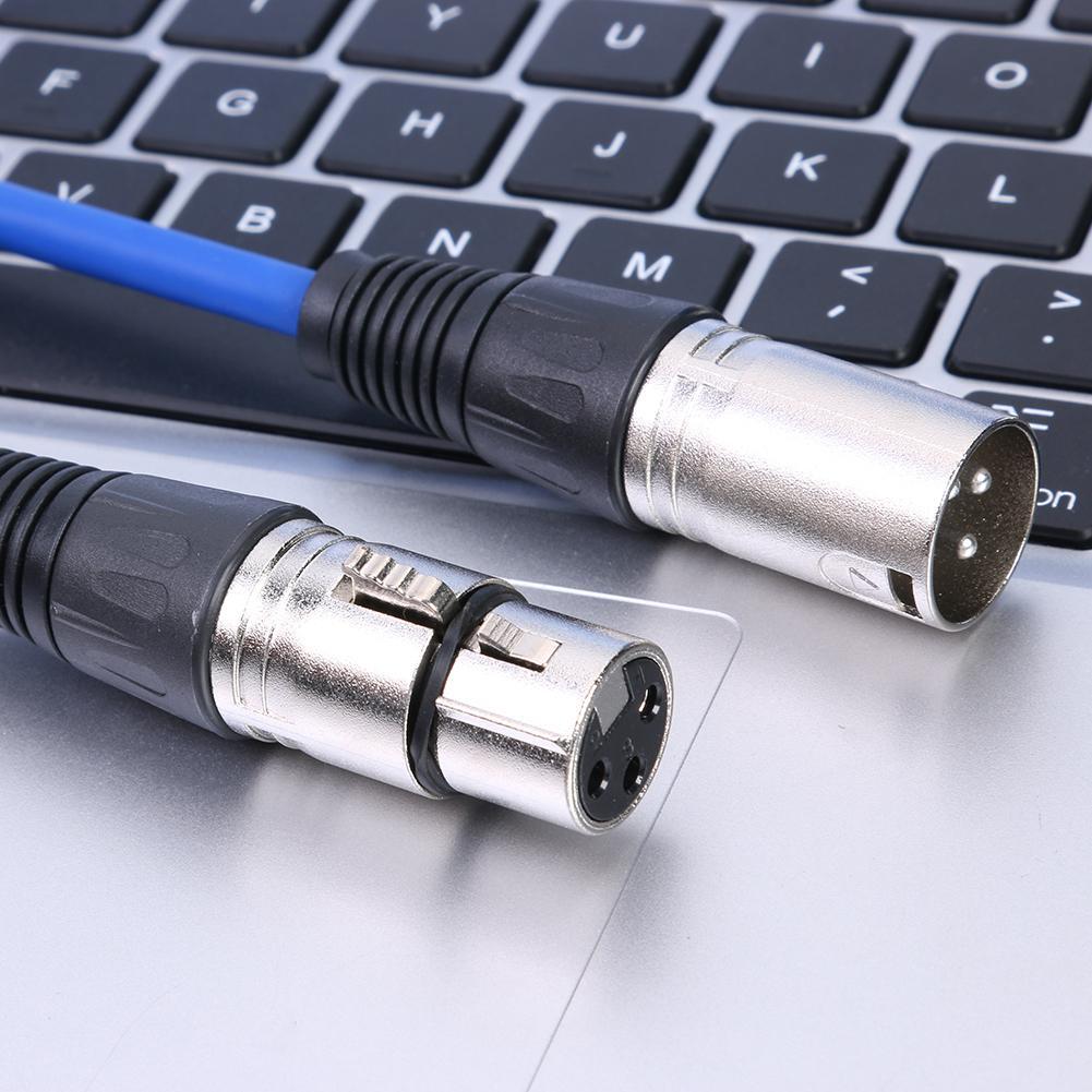 1m XLR 3Pin Cable Male to Female Shielded Microphone Wire Cord (Blue ...