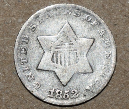 1852 Silver Three Cent Trime | eBay