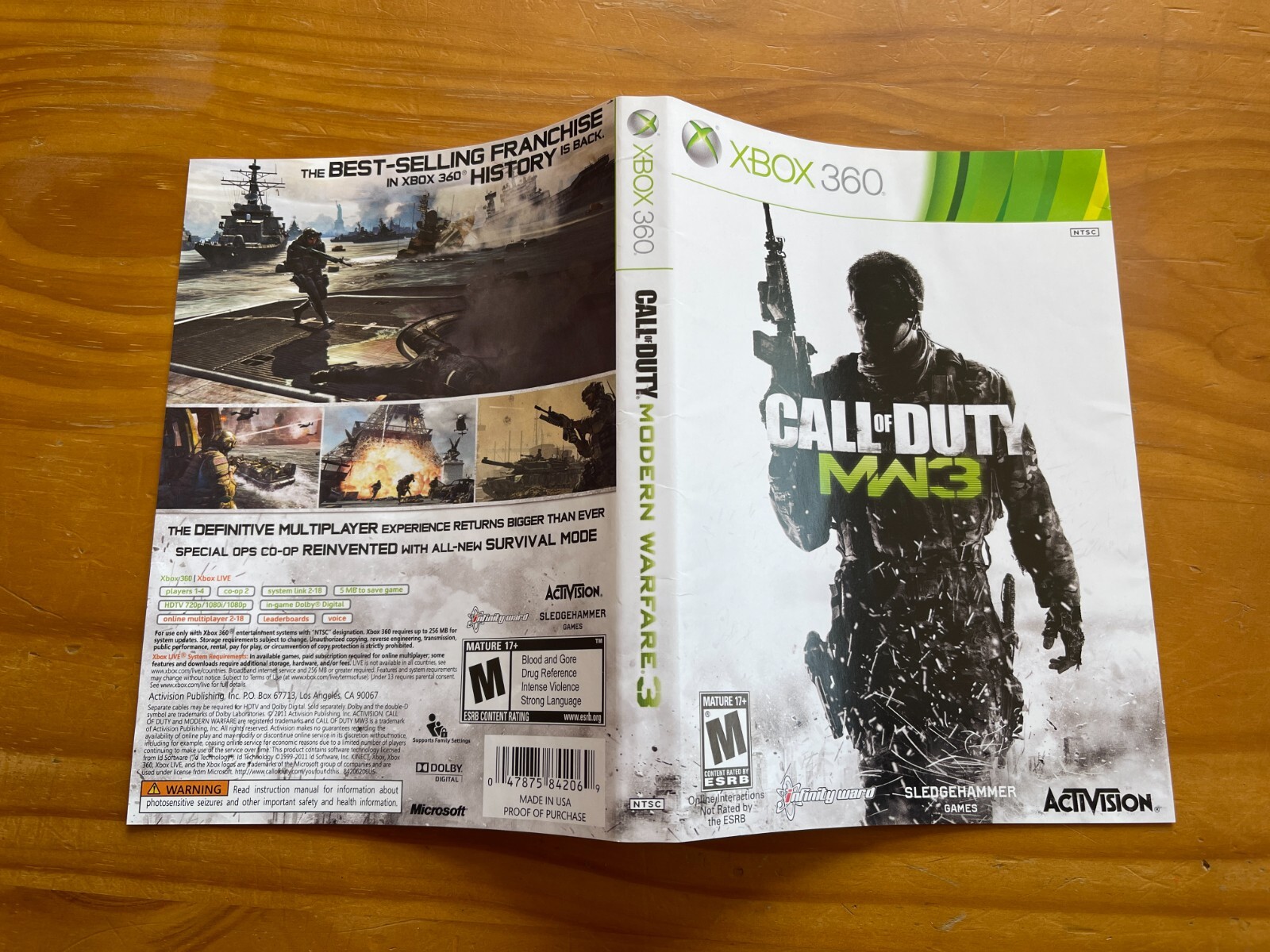 Xbox 360 Cover Art Inserts Original Authentic Microsoft - BUY 3 GET 1 ...