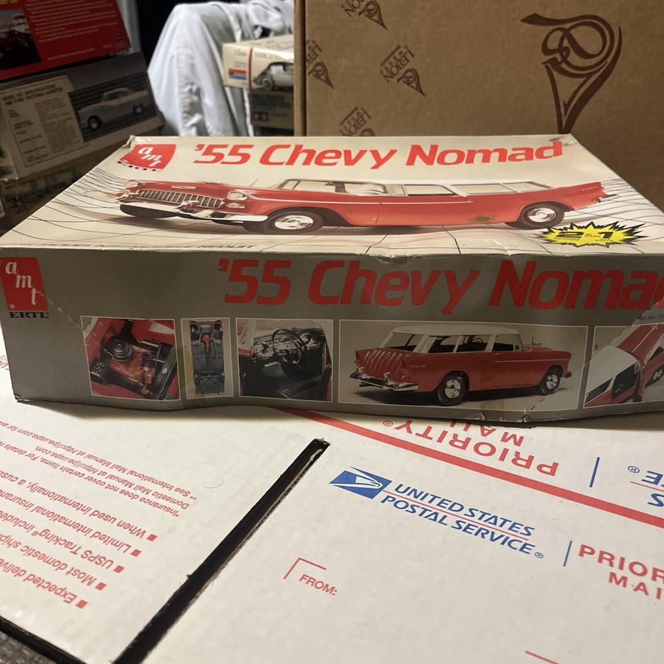 Vintage rare estate AMT '55 Chevy Nomad Wagon model (READ) | eBay