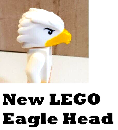 New LEGO Eagle Head American Patriot Mascot USA Bird Feathers Ruffled ...