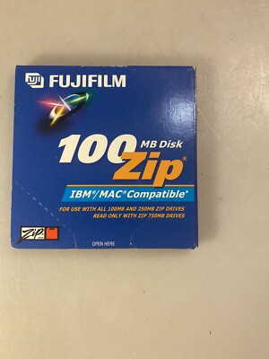 Fujifilm 100 MB Zip Disk Disc, IBM Formatted, New ! | eBay