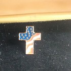American Flag Cross Lapel Pin Back | eBay