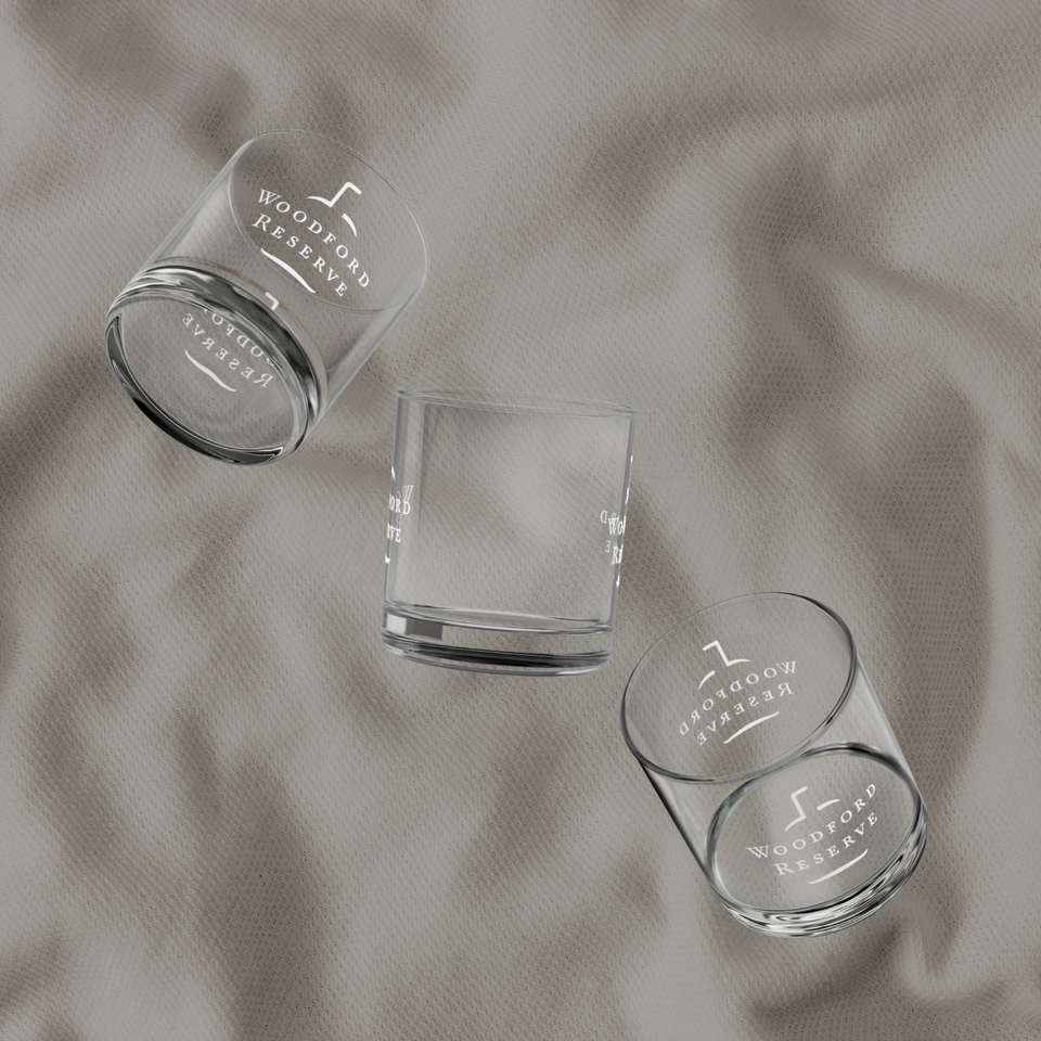 WOODFORD RESERVE Whiskey Rock Glass 10oz Set of 3 - Made in the USA | eBay