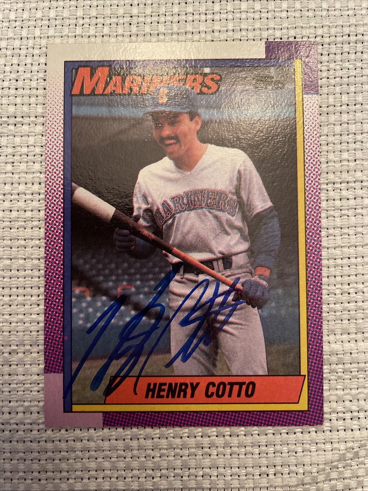 HENRY COTTO 1990 TOPPS AUTOGRAPHED SIGNED AUTO BASEBALL CARD 31. MARINERS | eBay