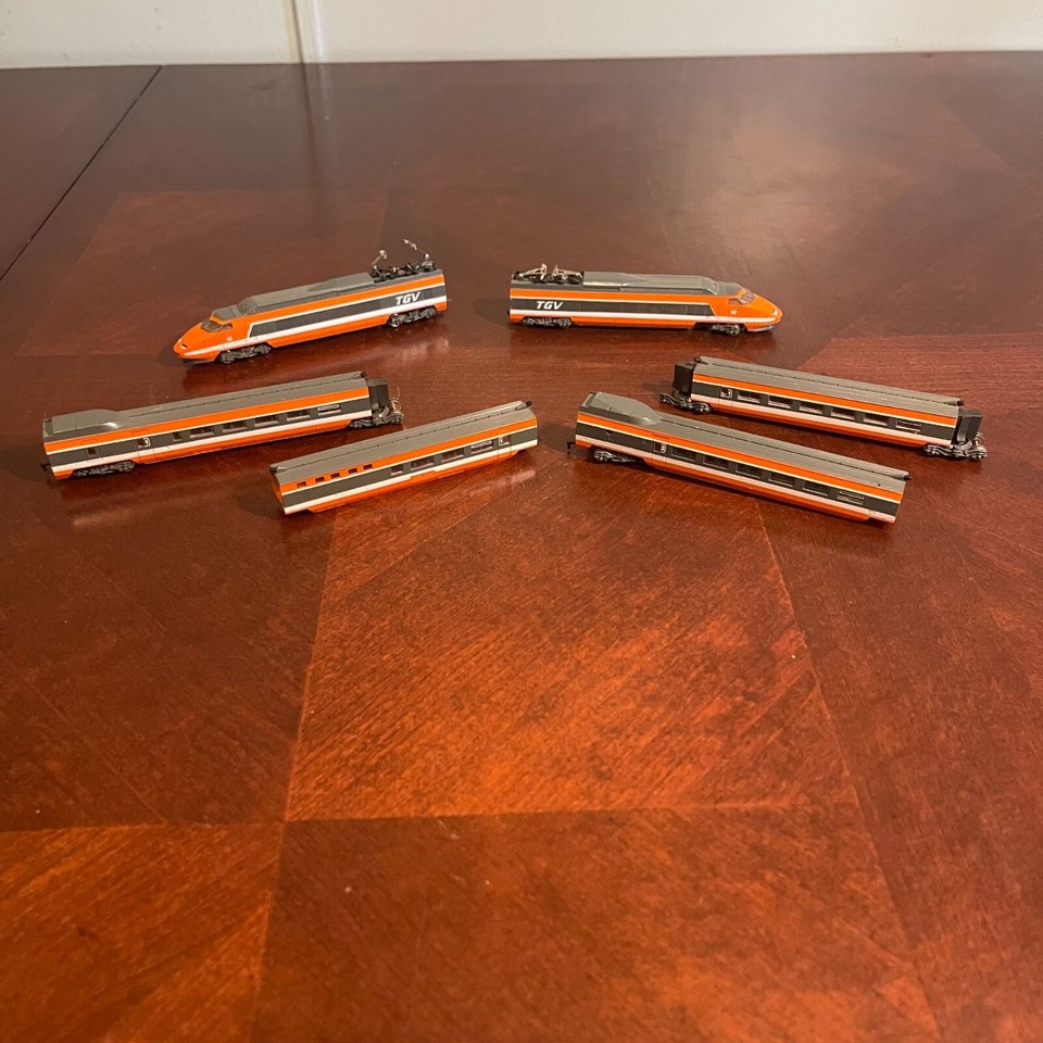VTG Bachmann N Scale Orange TGV High Speed French Bullet Passenger ...