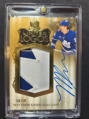 2023-24 The Cup Limited Logos GOLD Matthew Knies ROOKIE PATCH AUTO 50/ ...