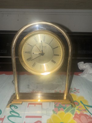 DANBURY CLOCK CO - Quartz - Brass - Glass Desk / Table Clock. DWK108 | eBay