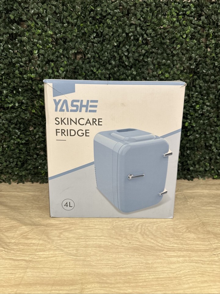 Yashe Skincare Mini Fridge 4 Liter/ 6 Cans Small Refrigerator for ...