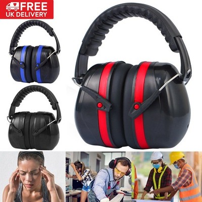 Adult Ear Defenders Ear Muffs Safety Hearing Protector Noise Reduction ...