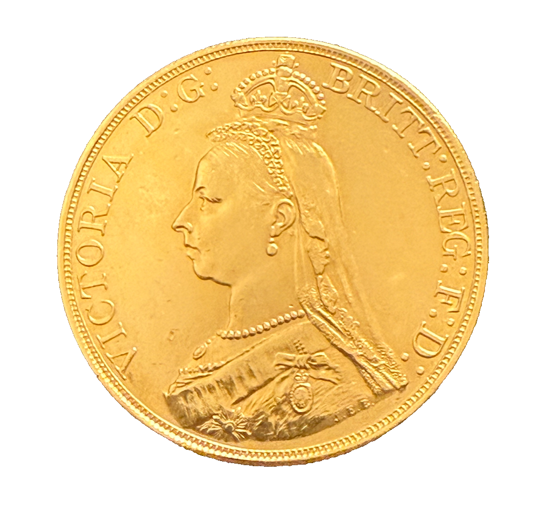 Great Britain U.K. 1887 Gold 5 Pounds Sovereigns AU Cleaned Victoria | eBay