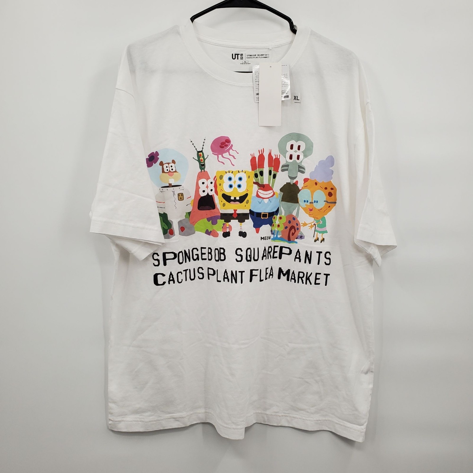 Uniqlo SpongeBob SquarePants Cactus Plant Flea Market Shirt Men Size XL ...