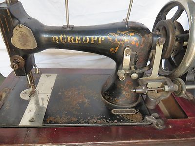 Vintage Durkopp sewing machine Schutz Marke trademark domestic treadle ...