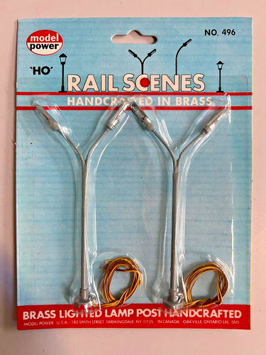 Model Power HO - Brass Lighted LAMP POST Handcrafted 496/1 - Rail ...