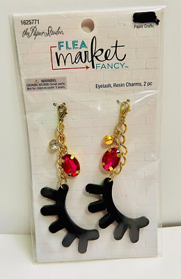 BNWT THE PAPER STUDIO | EYELASH RESIN JEWELRY BRACELET CRAFTS CHARMS 2 ...