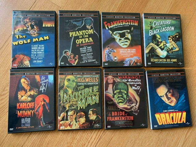 Universal Studios Classic Monster Collection (DVD, 2000, 8-Disc Set ...