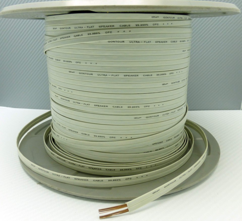 QED Qontour Ultra-Flat Solid Core Speaker Cable | Flat Cable | Sold by ...