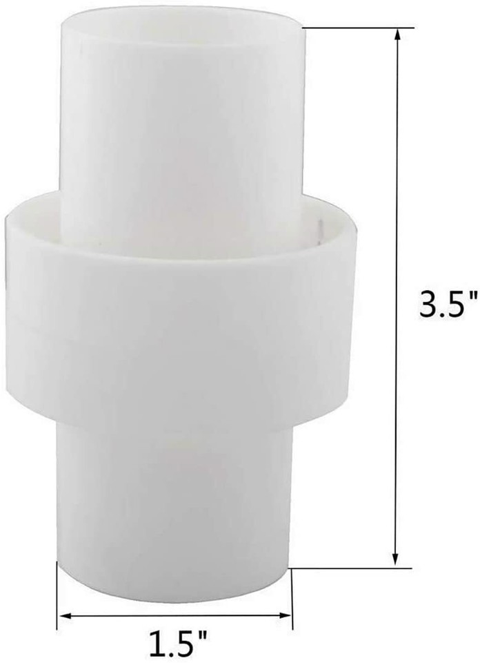 2pk 1.5" Auto Pool Cleaner Hose and Vacuum Hose Skimmer Connector ...