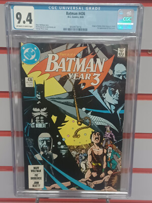 BATMAN #436 (DC Comics, 1989) CGC Graded 9.4 ~ TIMOTHY DRAKE ROBIN | eBay