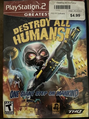 Destroy All Humans (Sony PlayStation 2, 2005) PS2 Complete CIB W ...