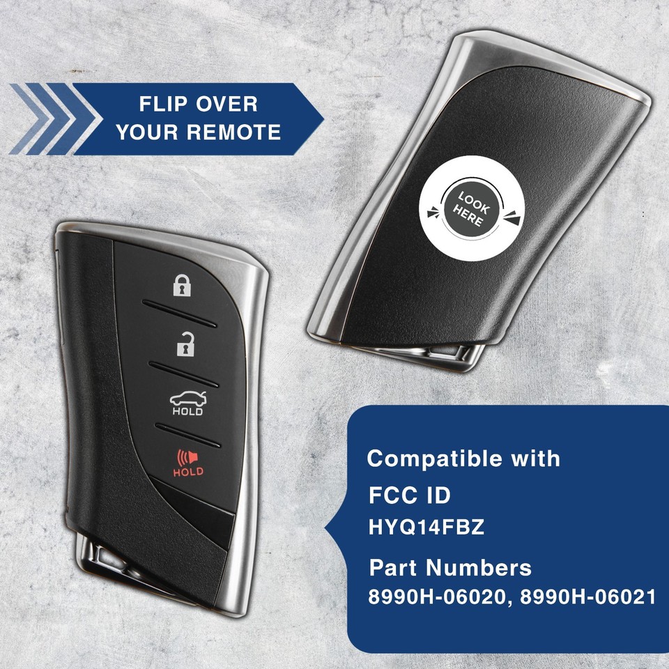 Remote Key Fob for 2020-2025 LEXUS ES250 ES300H ES350 (HYQ14FBZ, -06020 ...