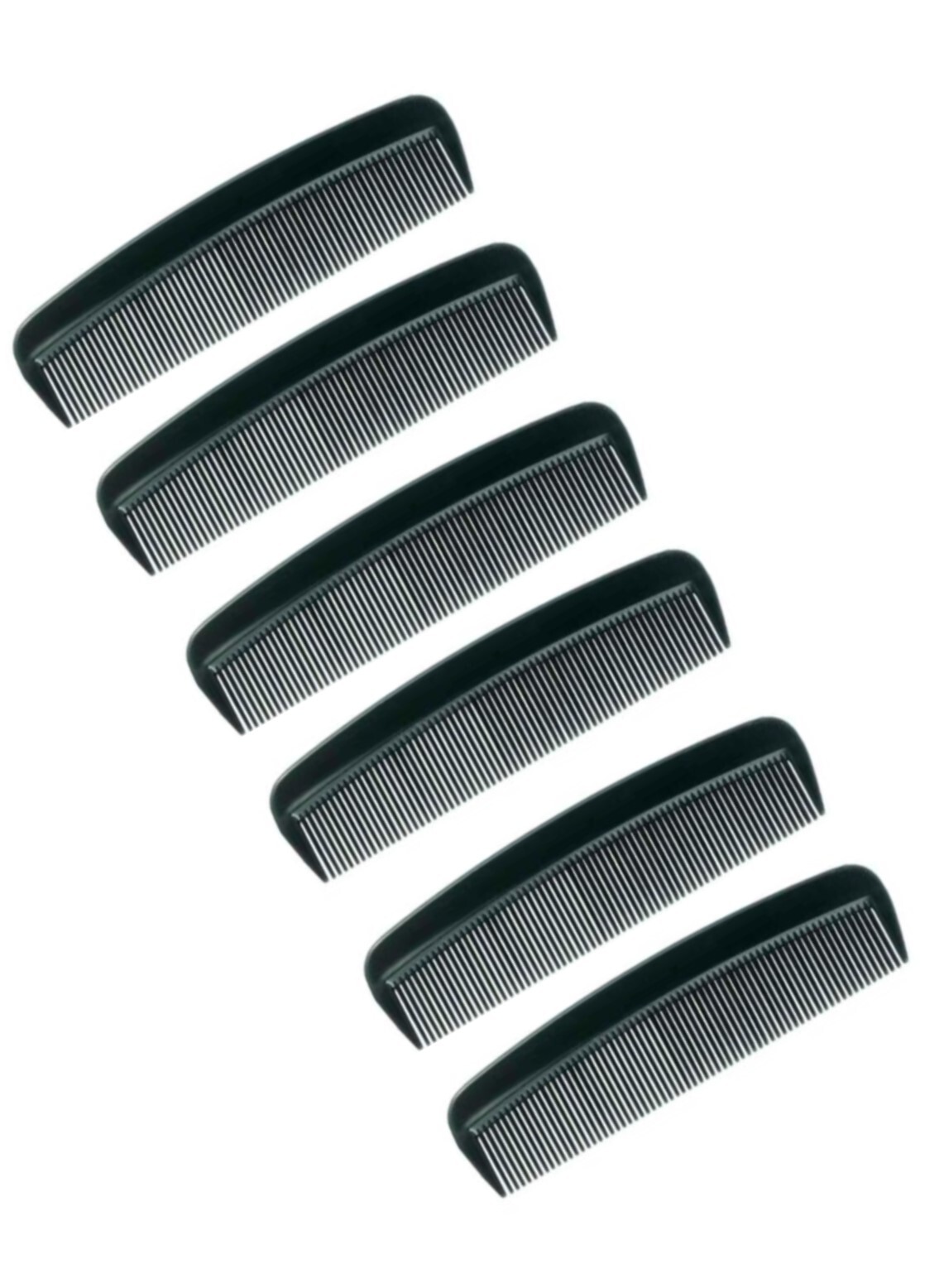 MENS BLACK PLASTIC HAIR COMBS 5 INCH PACKS OF 1 2 4 6 8 10 12 24 36 ...